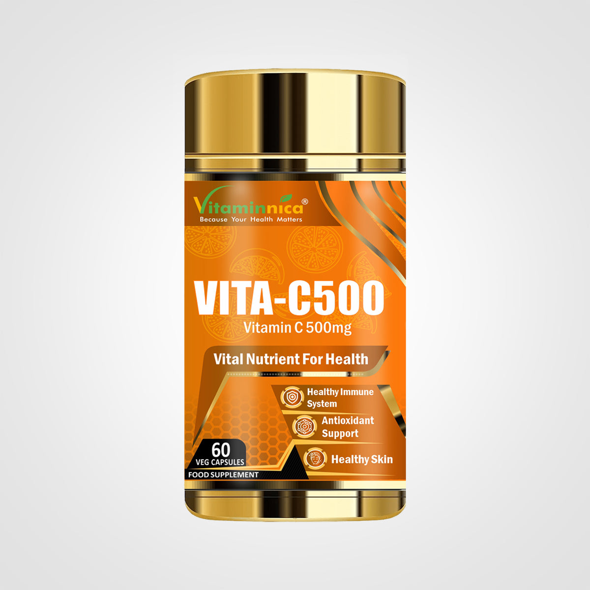 Vitaminnica Vita C 500mg- 60 Capsules – Vitaminnica Healthcare