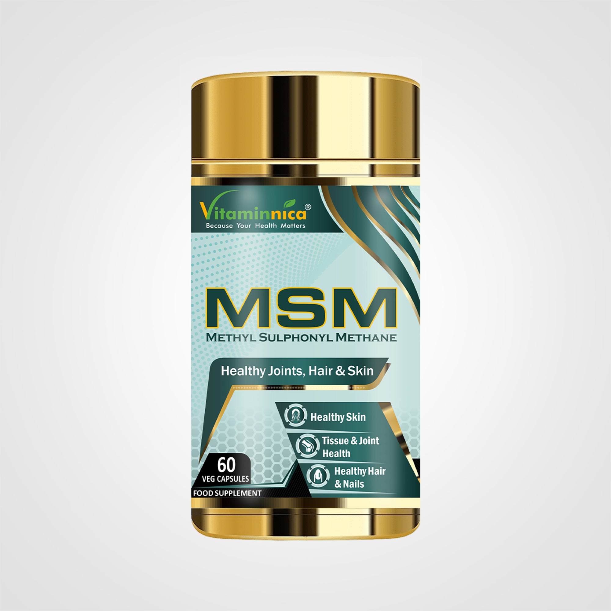 Vitaminnica Methyl Sulphonyl Methane (MSM)- 60 Capsules – Vitaminnica ...