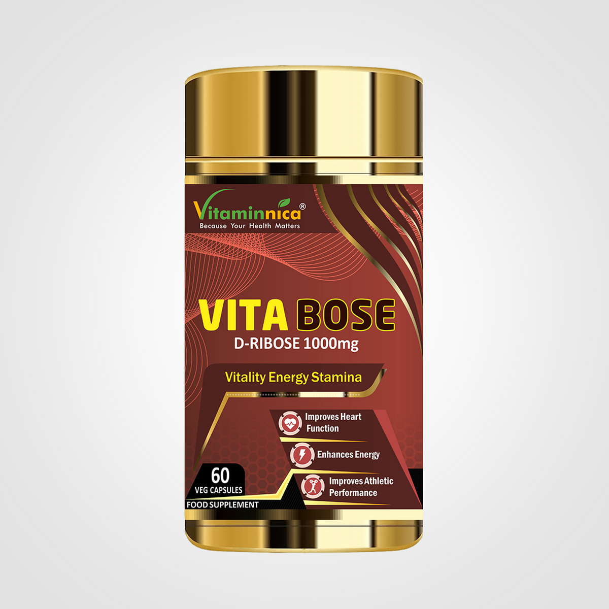 Vitaminnica Vita Bose D-Ribose- 60 Capsules – Vitaminnica Healthcare