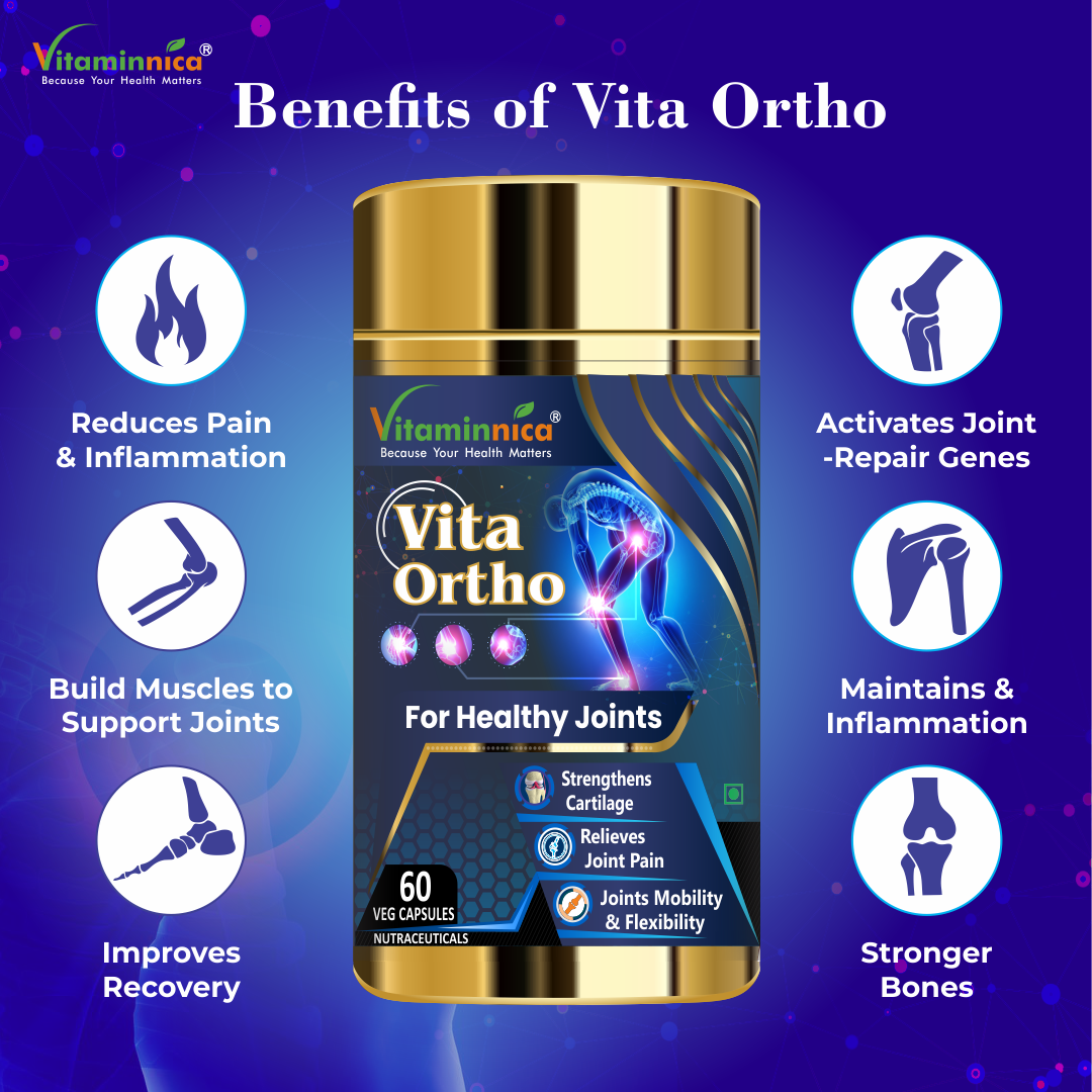 Vita Ortho for Healthy Bones and Joints Veg Capsules | Vitaminnica ...