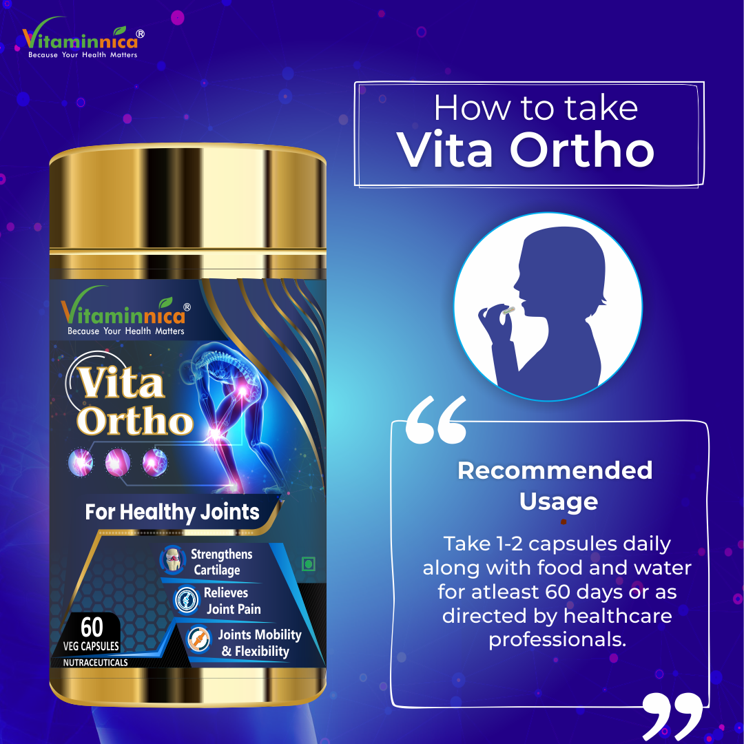 Vita Ortho for Healthy Bones and Joints Veg Capsules | Vitaminnica – Vitaminnica Healthcare